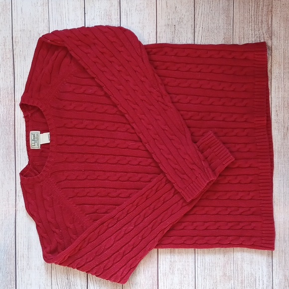 L.L. Bean | Sweaters | Ll Bean Cable Knit Sweater | Poshmark